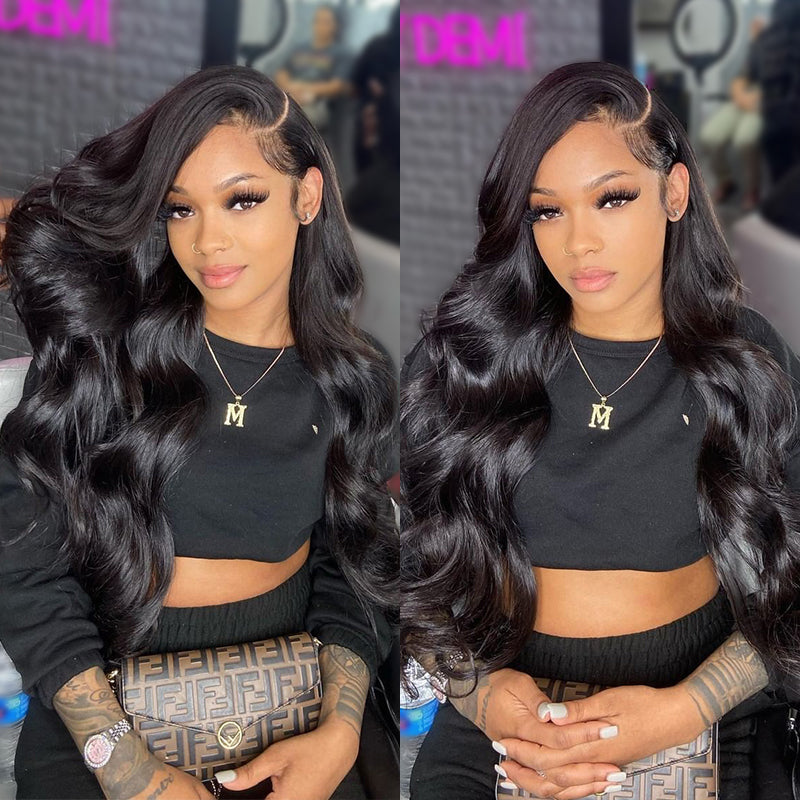 Mslynn HD Lace Wigs Body Wave Wig Transparent 13x4 Lace Front Wig – seamiss